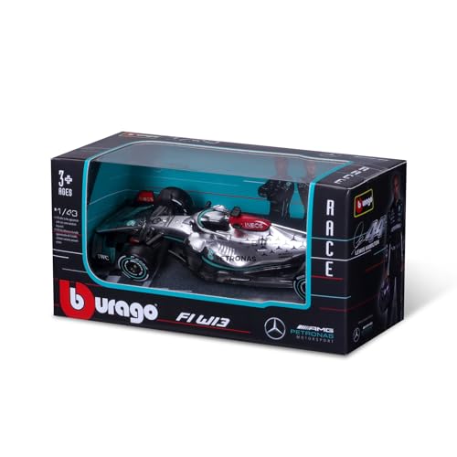 Bburago B18-38065H Formula 1 MB W13 E Performance F1 (2022) Hamilton 1:43 Scale Die-Cast Collectible Race Car Mercedes, Assorted Colours