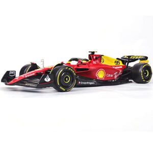 xtd bburago 1:18 2022 f1 f1-75 75th anniversary f1-75#55 carlos sainz alloy luxury vehicle diecast cars model toy collection gift (1/18 75th #55)