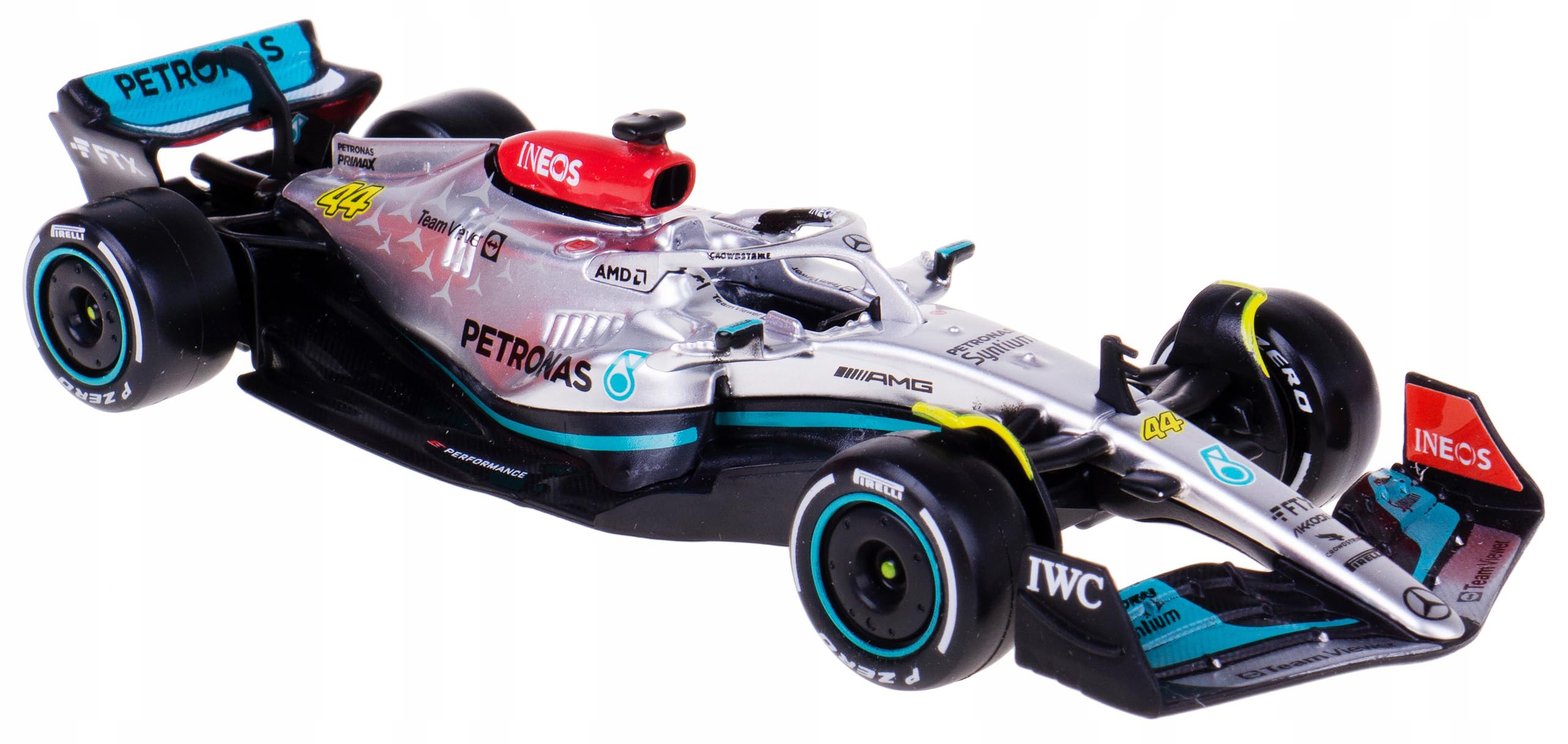 AMG F1 W13 E Performance #44 Lewis Hamilton F1 Formula One World Championship (2022) 1/43 Diecast Model Car by Bburago 38065LH