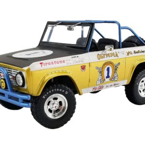 Greenlight Collectible 1970 Baja Bronco #1 Big OLY Tribute Edition Vel's Parnelli Jones Racing Limited Edition to 702 pcs 1/18 Diecast Model Car for Acme 51405