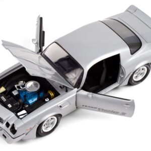 1981 Chevy Z/28 Yenko Turbo Z Turbo Silver Metallic 1/18 Diecast Model Car by Greenlight 13594