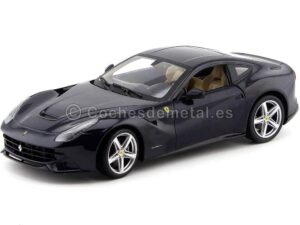 hot wheels bcj73 ferrari f12 berlinetta blue 1/18 diecast model car by hotwheels