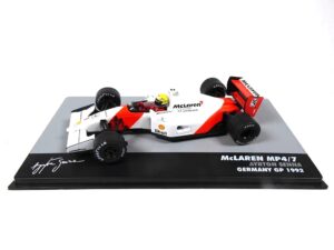 opo 10 - formula 1 car 1/43 compatible with mclaren mp4 / 7# 1 ayrton senna germany gp f1 1992 (723)