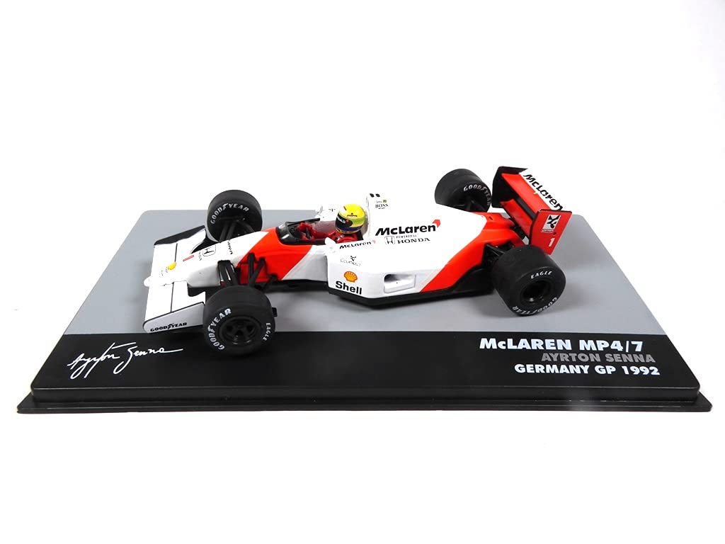 OPO 10 - Formula 1 car 1/43 Compatible with McLaren MP4 / 7# 1 Ayrton Senna Germany GP F1 1992 (723)