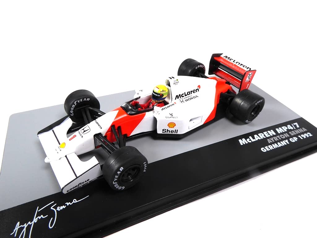 OPO 10 - Formula 1 car 1/43 Compatible with McLaren MP4 / 7# 1 Ayrton Senna Germany GP F1 1992 (723)