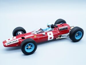 512#8 john surtees formula one f1 italy gp (1965) with driver figure mythos series limited edition to 85 pieces worldwide 1/18 model car by tecnomodel tmd18-98b