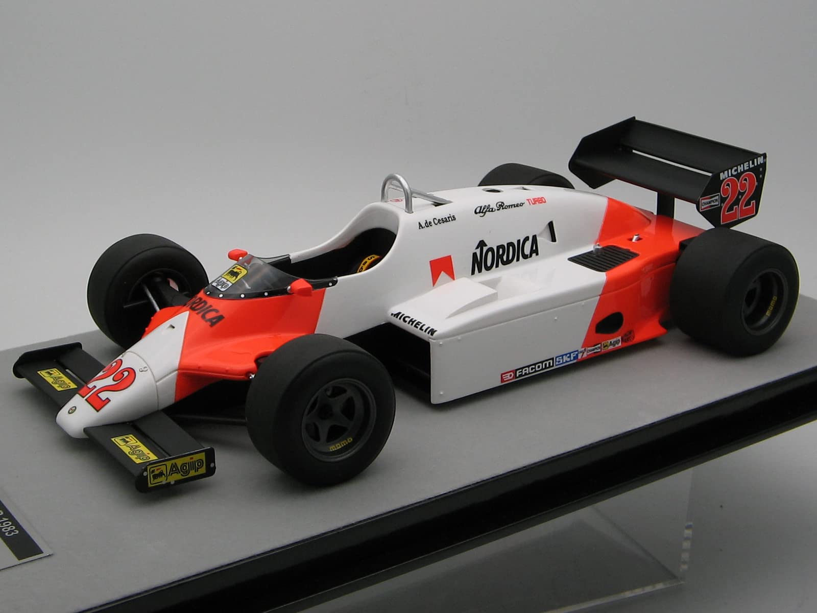 TECNOMODEL 183T #22 Andrea De Cesaris Formula One F1 Monaco GP (1983) "Mythos Series Limited Edition to 120 Pieces Worldwide 1/18 Model Car TM18-230B