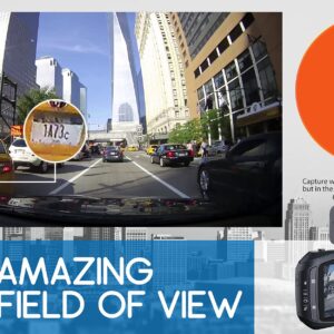 Dash Cam for Trucks and Uber Drivers - HD PRO MKII Super Wide Lens Captures More - iOS Android App - Nightvision - Sony Sensor & Capacitor by WheelWitness