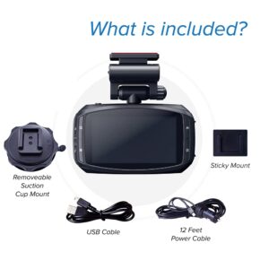 Dash Cam for Trucks and Uber Drivers - HD PRO MKII Super Wide Lens Captures More - iOS Android App - Nightvision - Sony Sensor & Capacitor by WheelWitness