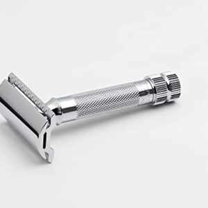 Merkur Mk34c Double Edge Razor with Heavy Duty Short Handle