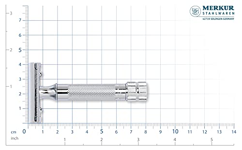 Merkur Mk34c Double Edge Razor with Heavy Duty Short Handle