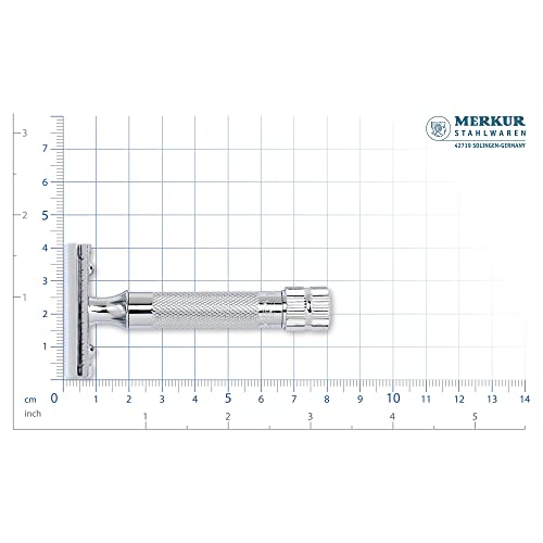 Merkur Mk34c Double Edge Razor with Heavy Duty Short Handle