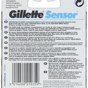 Gillette Sensor Refill Razor Blade Cartridges - 10 Pack