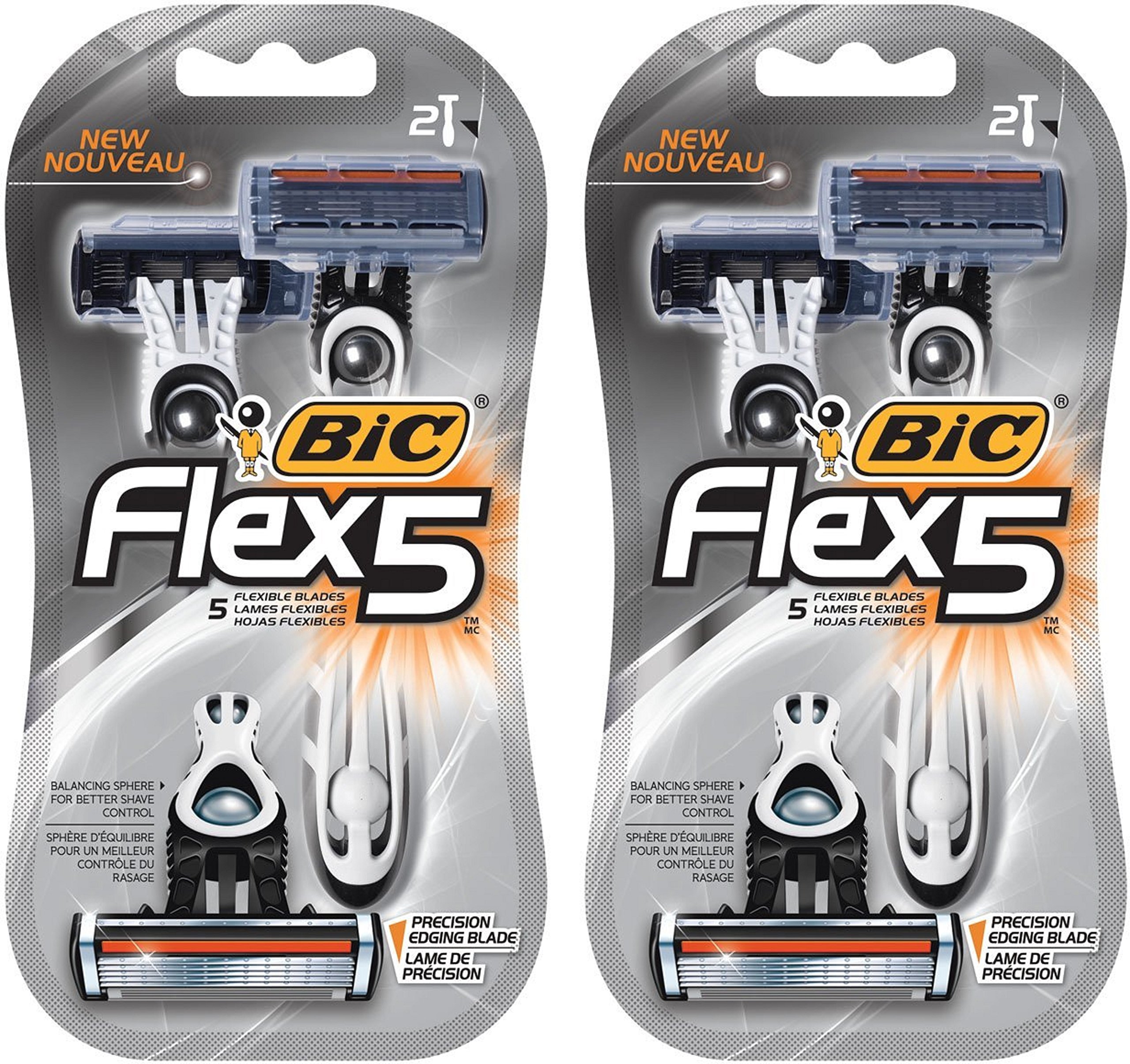 Bic Flex 5 Men'S Shaver Size 2pk Bic Flex 5 Men'S Shaver 2pk