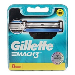 Gillette Mach 3-8 Count (1 x 8 Pack)