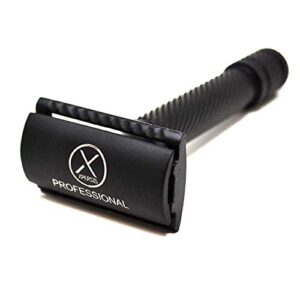 xpersis pro safety razor for men double edge real hand crafted german steel black