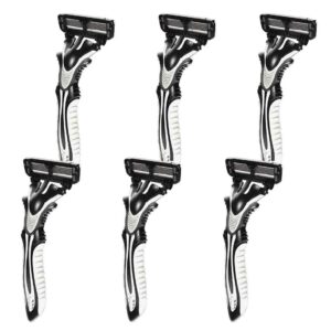 dorco pace 6 six-blade disposable men's razor 2pack (6-count)