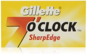 100 7 o'clock sharpedge double edge safety razor blades