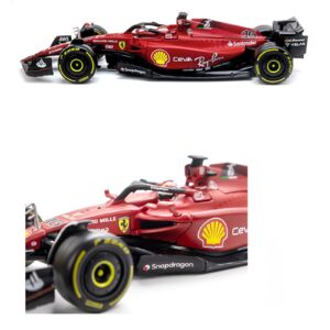 HTLNUZD Bburago 1:43 2022 Latest F1-75 Racing #16 Charles Leclerc 1/43 F1-75#16 Formula One Alloy Super Static Die Cast Vehicles Collectible Car Model Collection Toys Gifts