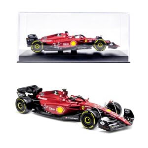 HTLNUZD Bburago 1:43 2022 Latest F1-75 Racing #16 Charles Leclerc 1/43 F1-75#16 Formula One Alloy Super Static Die Cast Vehicles Collectible Car Model Collection Toys Gifts