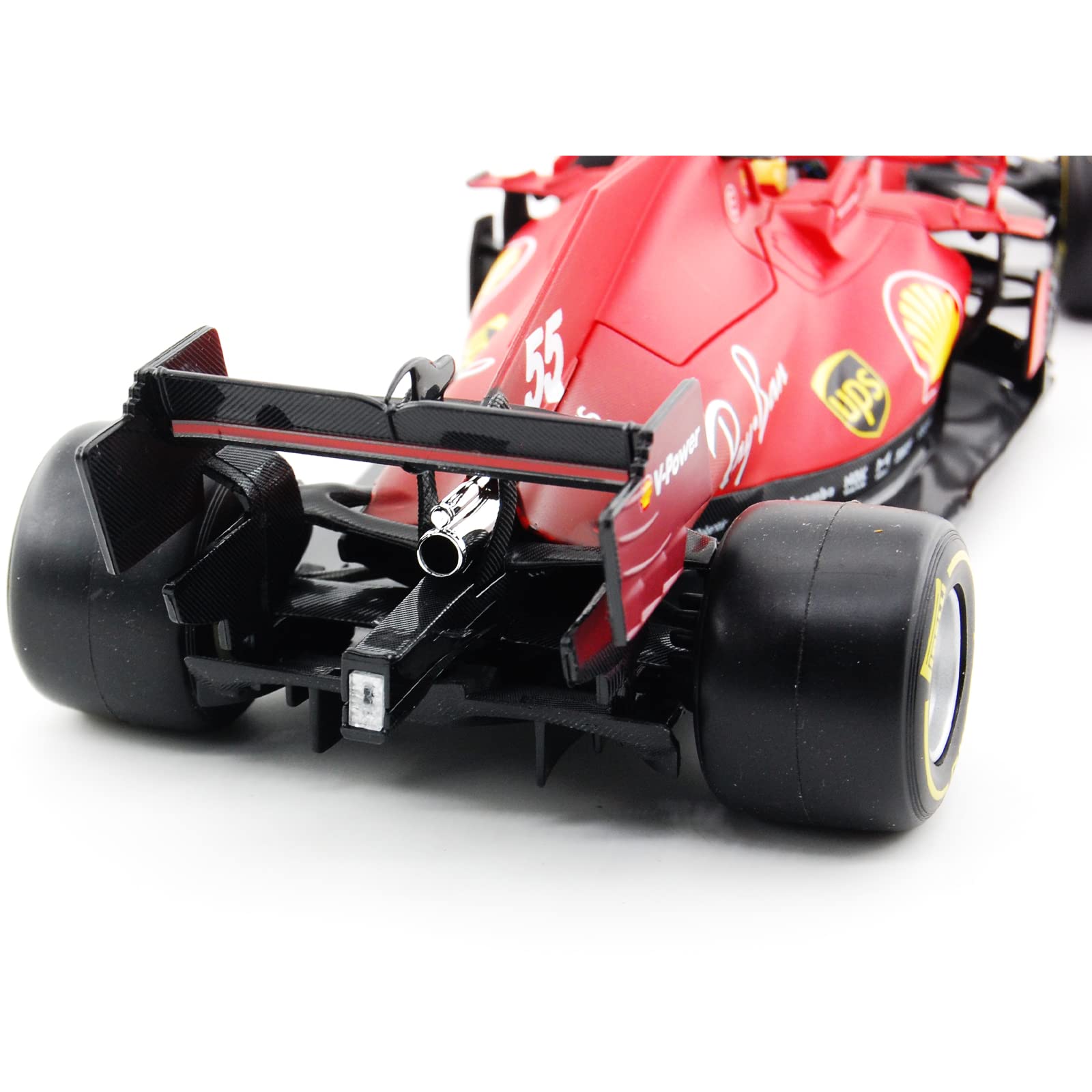 XTD Bburago 1:43 Ferrari #16 Leclerc 2022 F1 Scuderia Ferrari F1-75 #55 Sainz Alloy Luxury Vehicle Diecast Cars Model Toy Collection Gift (2022 F1-75 #16 Acrylic Box)Red