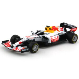 JODIYAAH Bburago 1:43 Red Bull 2021 RB16B #33 Turkey F1 Formula Car Static Die Cast Vehicles Collectible Model Racing Car Toys (RB16B #33 White)