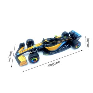 HTLNUZD Bburago 1:43 2022 F1 MCL36#4 Lando Norris F1 Racing 1/43 MCL36#4 Formula One Alloy Luxury Die Cast Collection Vehicles Model Gift