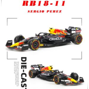 IYASFPFP Bburago 1:43 New 2022 F1 Red Bull Racing RB18 1# Verstappen 11# Perez Special Paint Formula One Alloy Super Toy Car Model (RB18 #11)