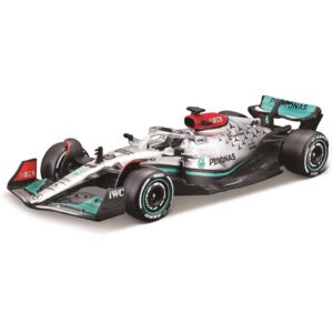 Xiangtat Bburago 1:43 2022 F1 AMG W13 NO. #44 Lewis Hamilton Alloy Toy Car Model Super Formula Die Cast Model (2022 W13#44 W/Helmet)