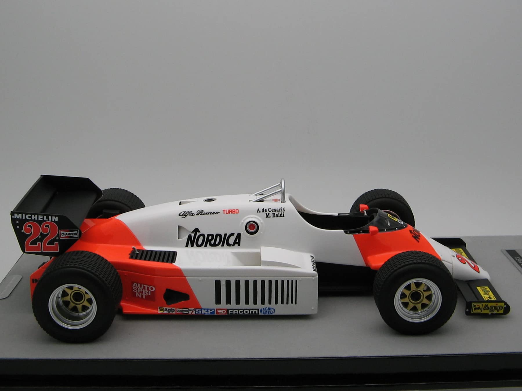 TECNOMODEL 183T #22 Andrea De Cesaris 2nd Place Formula One F1 German GP (1983) "Mythos Series Limited Edition to 130 Pieces Worldwide 1/18 Model Car TM18-230A