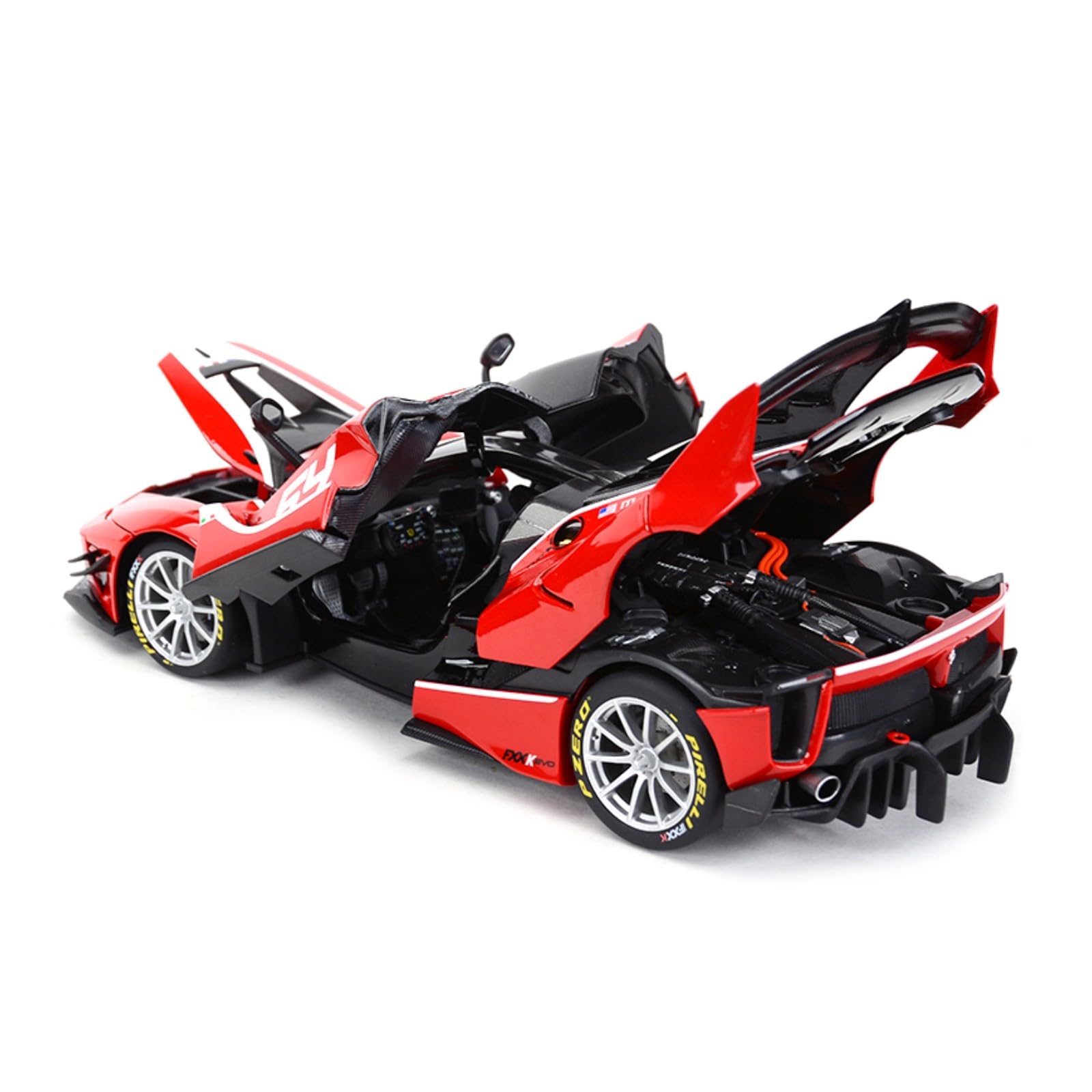 HTLNUZD Bburago 1/18 Alloy Racing Car for Ferrari FXX K EVO Static Refined Version Diecasts Metal Vehicles Simulation Car Model Collectible