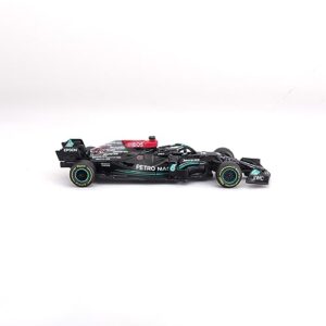 Xiangtat 1/43 Bburago Mercedes-AMG F1 W12 E Performance #44 Lewis Hamilton 2021 1/43 Diecast Model Car (W12 E #44 W/Helmet)