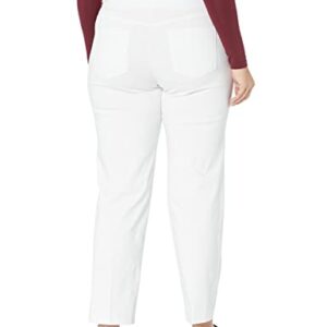 Ruby Rd. Women's Pull-on Solar Millennium Tech Super Stretch Pant, White, 12