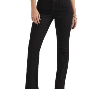 Lee Women's Ultra Lux Comfort with Flex Motion Bootcut Jean Black 12 Short