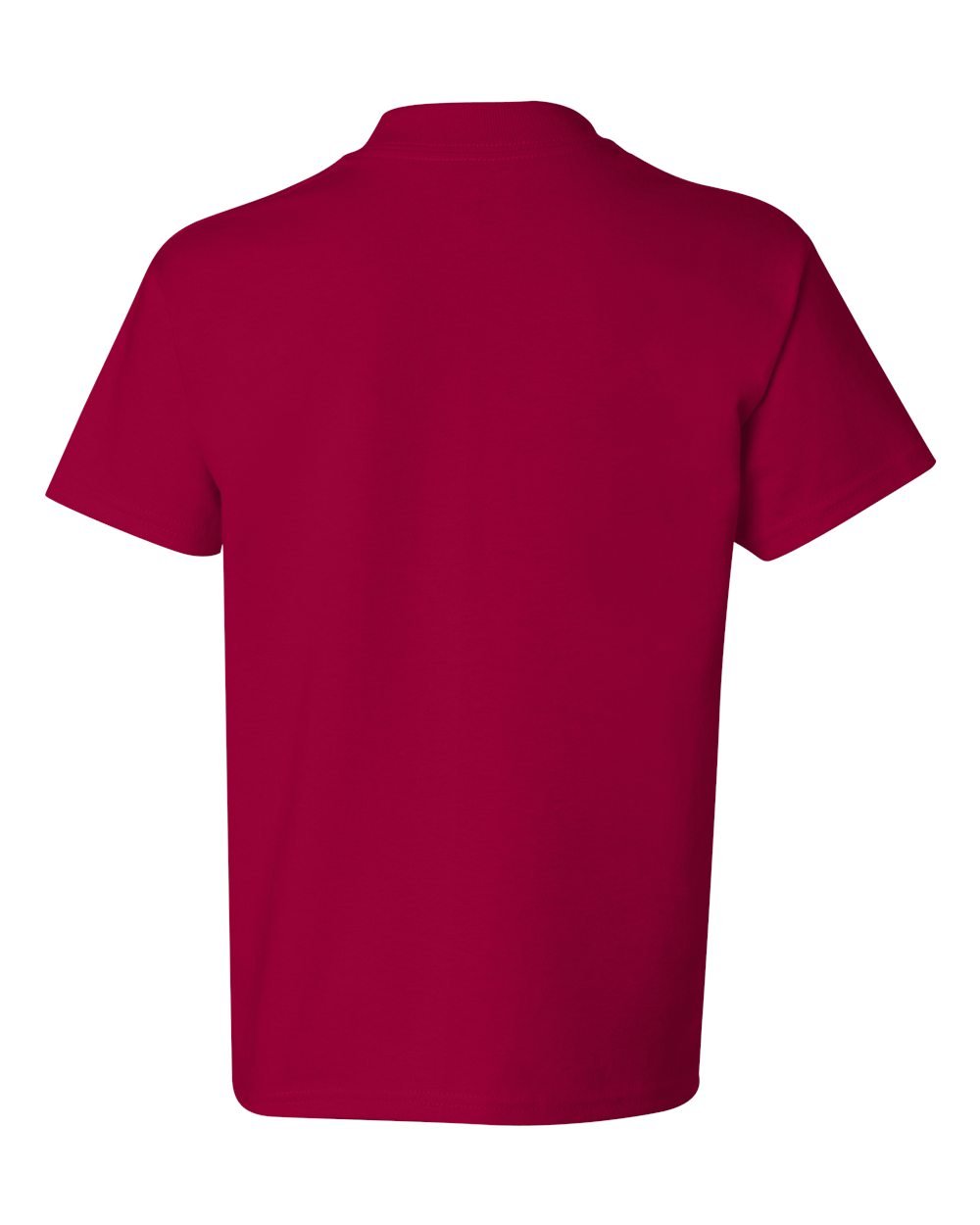 Hanes boys Cotton T-Shirt(5450)-Deep Red-XS