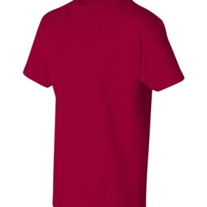 Hanes boys Cotton T-Shirt(5450)-Deep Red-XS