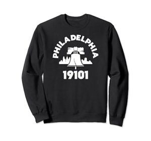 philly neighborhood 19101 zip code philadelphia liberty bell sweatshirt