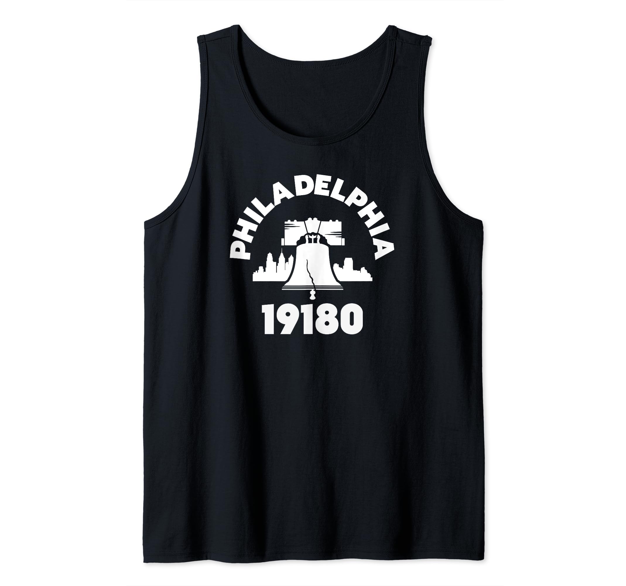 Philly Neighborhood 19180 Zip Code Philadelphia Liberty Bell Tank Top