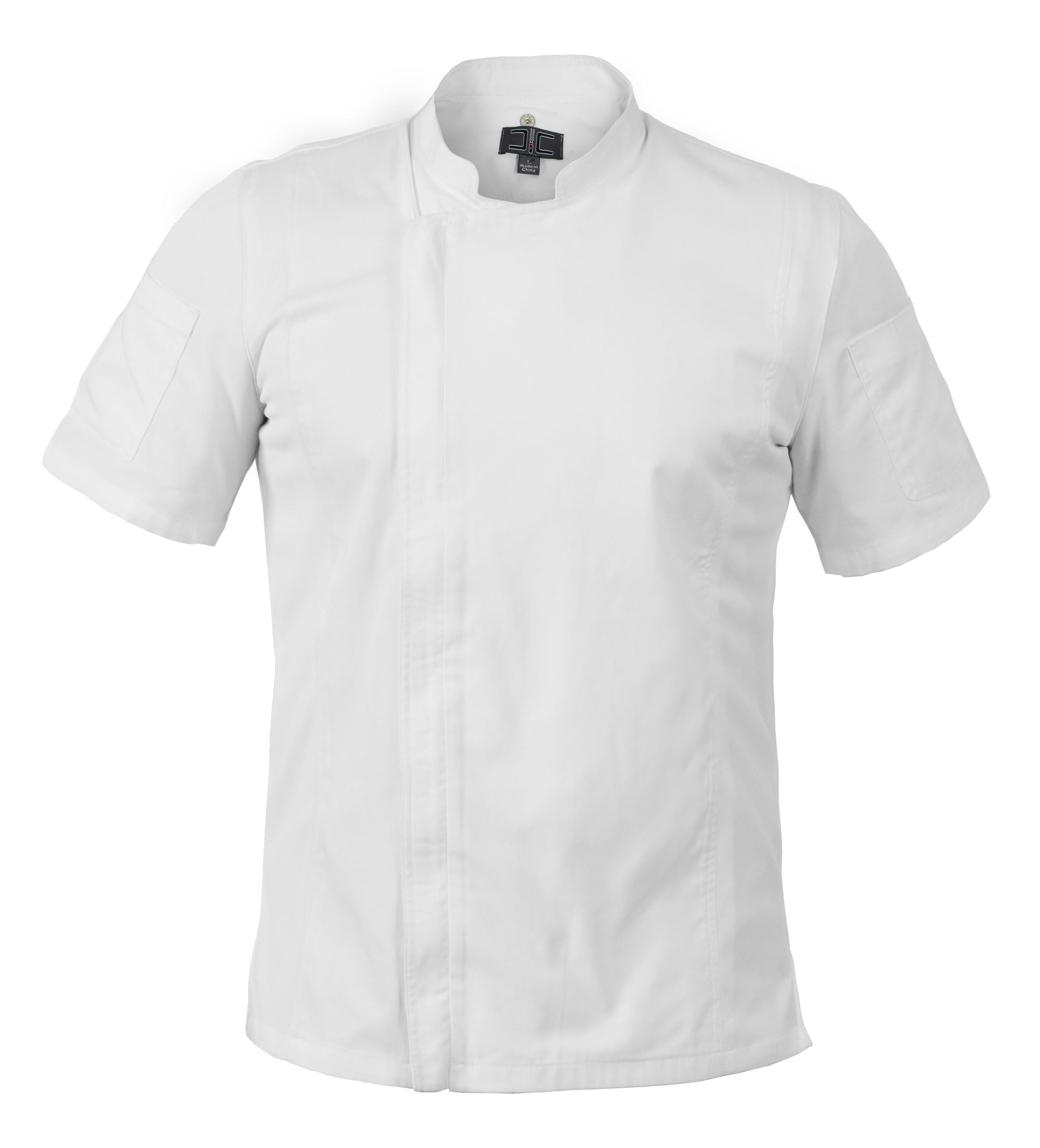 Chef Code Zip Front Cool Breeze Chef Coat (White, Large)