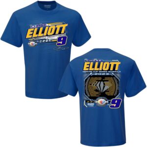 checkered flag sports chase elliott 2023 cup series schedule t-shirt blue (as1, alpha, l, regular, regular, large)