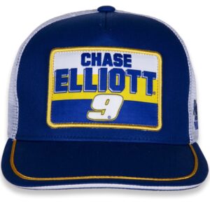 checkered flag sports 2023 chase elliott patch hat - nascar adjustable automotive racing mesh baseball cap