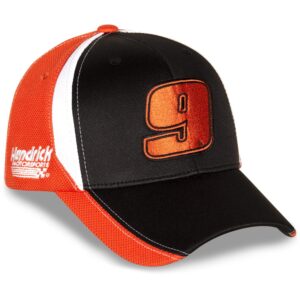 Checkered Flag Sports Chase Elliott 2022#9 Hooters NASCAR Large Number Performance Orange Hat