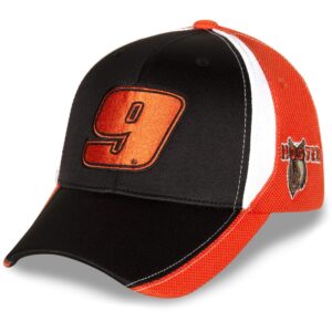 Checkered Flag Sports Chase Elliott 2022#9 Hooters NASCAR Large Number Performance Orange Hat