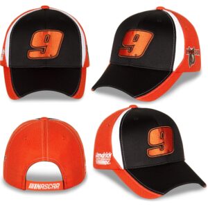 Checkered Flag Sports Chase Elliott 2022#9 Hooters NASCAR Large Number Performance Orange Hat