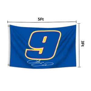 Chase Elliott Flag #9 Banner 3x5 Feet for Outdoor and Indoor Decoration