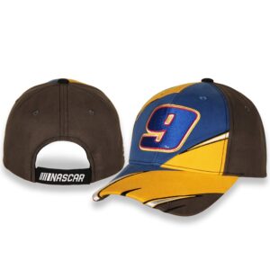 checkered flag chase elliott 2021 adult nascar electrifying hendrick motorsports blue gold hat one size