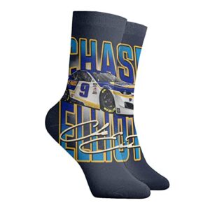 ASFRSH Chase Elliott 9 Unisex Socks Classic Outdoor Sports Running Sock Warm Soft Ventilating Comfort Cool Wicking