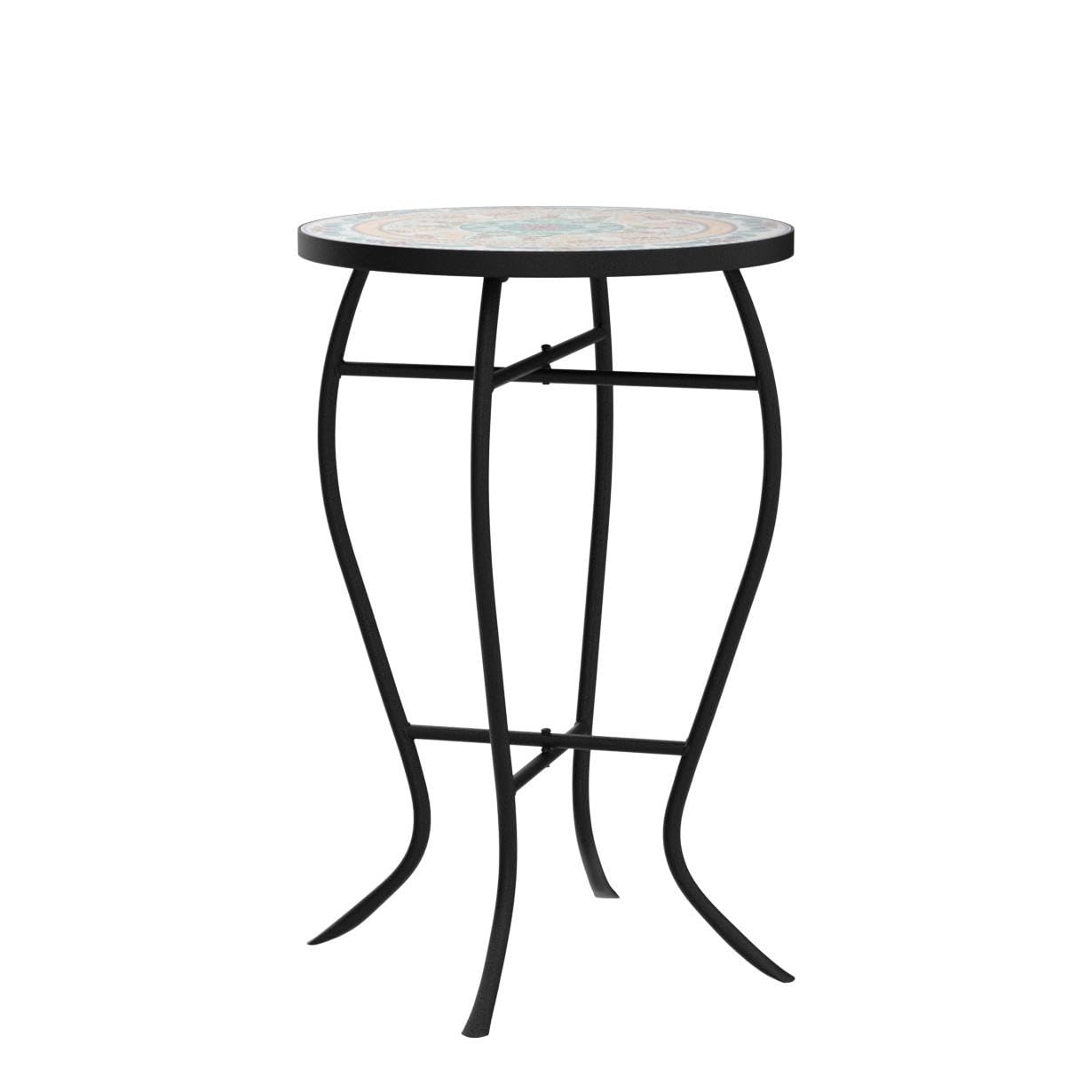 Quality Outdoor Living 29-KY02BL Accent Side Table, Small, Blue