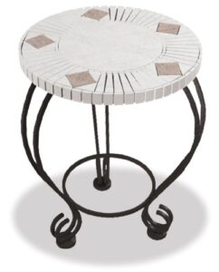 uniflame 18 inch mosaic ceramic tile table