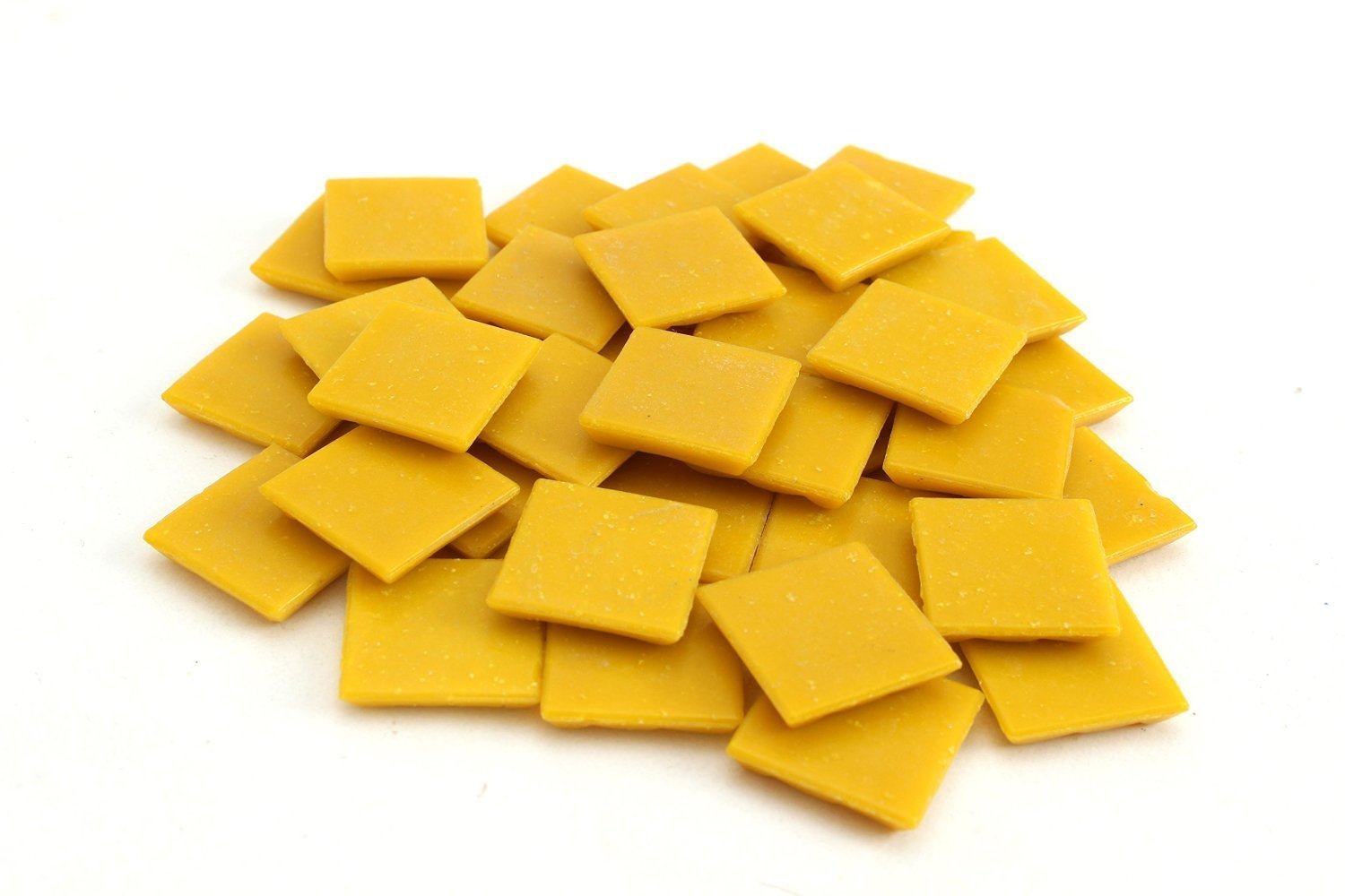 Milltown Merchants 3/4 Inch (20mm) Yellow Mosaic Tile, 3 Pound (48 oz) Bulk Assortment of Mosaic Tiles